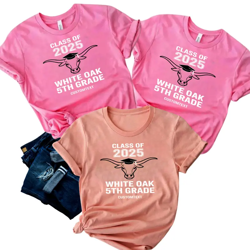 Custom Class Shirts & T Shirts: 2025 Graduation Senior Designs